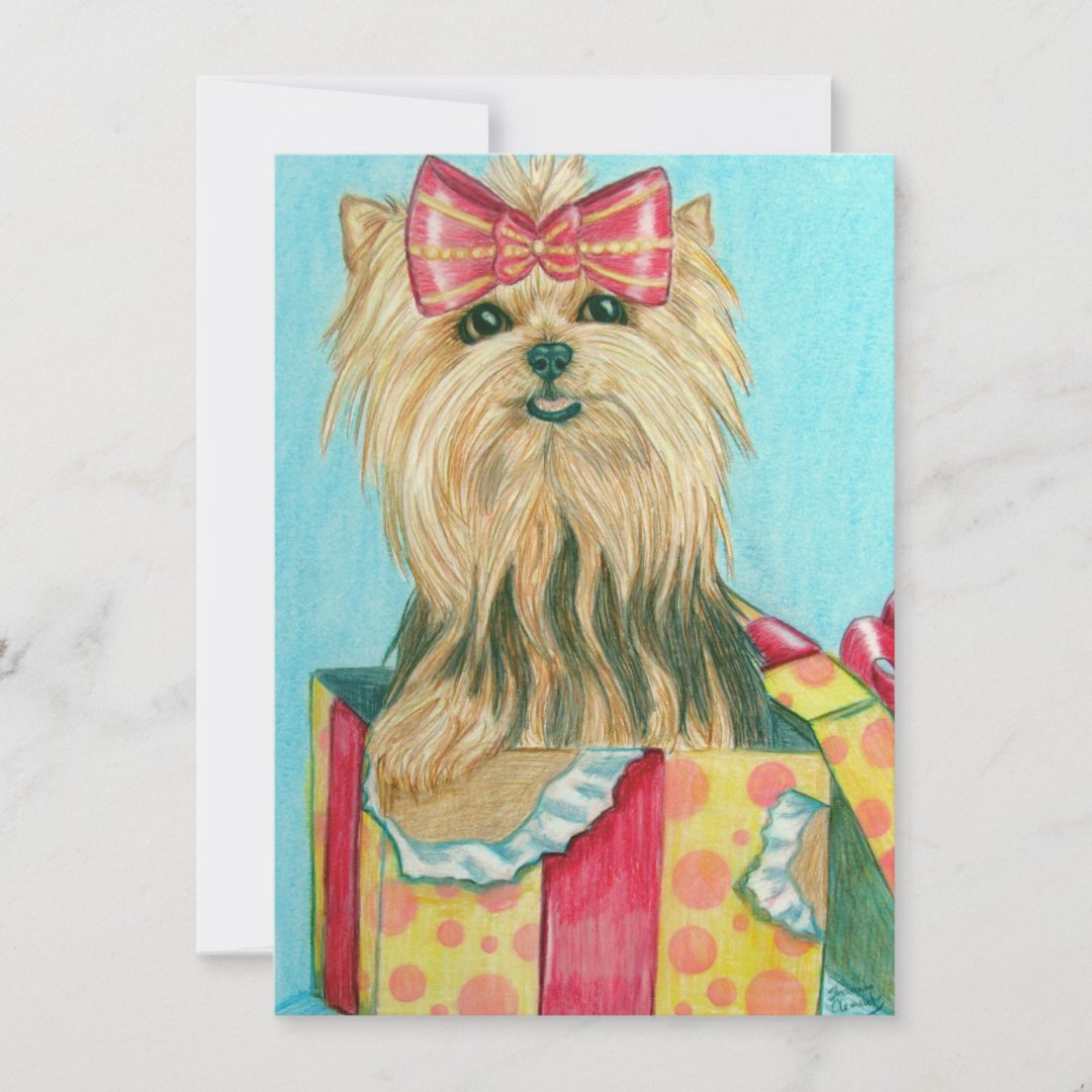 Birthday Yorkie Card | Zazzle