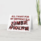 Zombie Apocalypse - Funny Zombies Birthday Card | Zazzle.com
