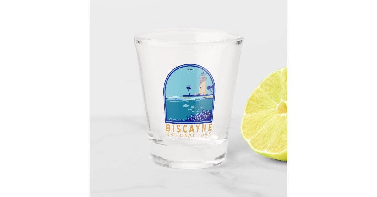 Biscayne National Park Boca Chita Key Vintage Shot Glass | Zazzle