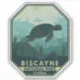 Biscayne National Park Turtle Retro Emblem Sticker | Zazzle
