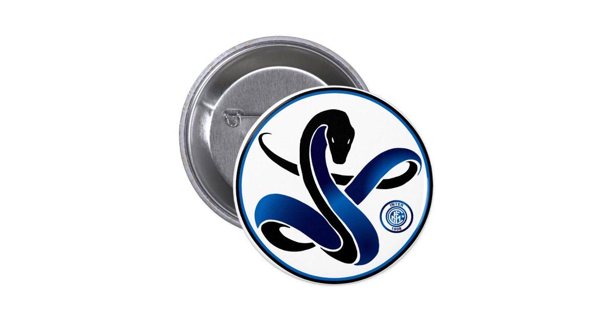 Biscione Nerazzurro Inter (Snake pin) Button | Zazzle