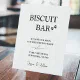 Biscuit Bar Sign | Dog Treat Wedding Favors Sign | Zazzle