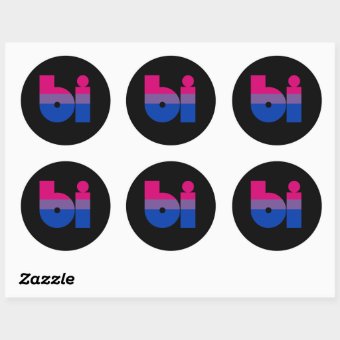 BISEXUAL 2 CLASSIC ROUND STICKER | Zazzle