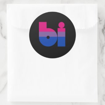 BISEXUAL 2 CLASSIC ROUND STICKER | Zazzle