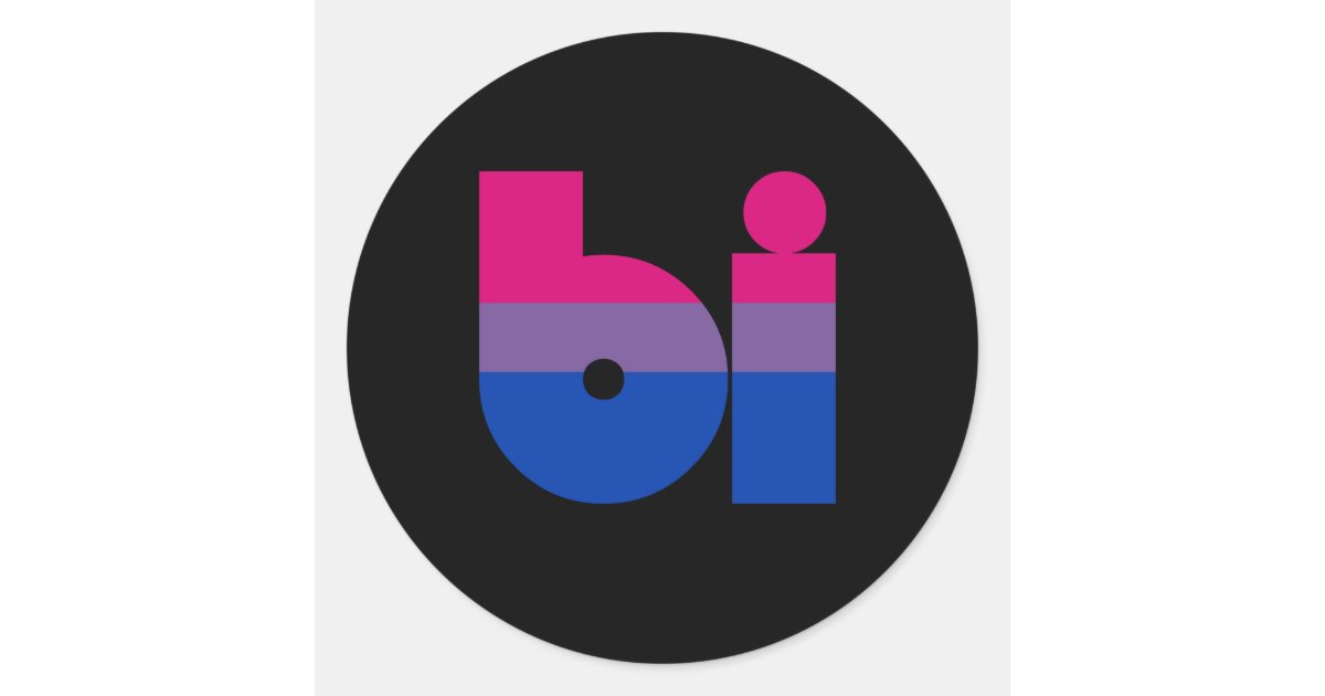 BISEXUAL 2 CLASSIC ROUND STICKER | Zazzle