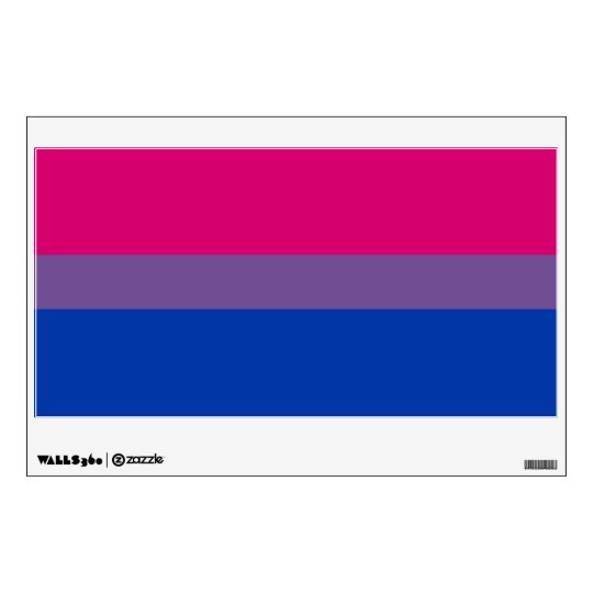 Bisexual Bi Pride Flag Wall Decal | Zazzle.com