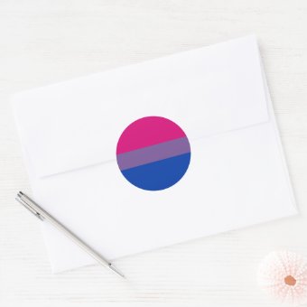 Bisexual Flag Classic Round Sticker | Zazzle