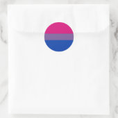 Bisexual Flag Classic Round Sticker | Zazzle