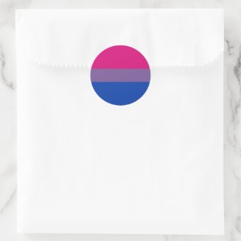 Bisexual Flag Classic Round Sticker | Zazzle