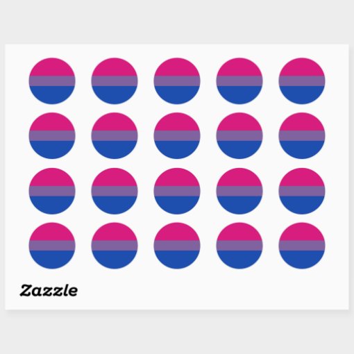 Bisexual Flag Classic Round Sticker | Zazzle