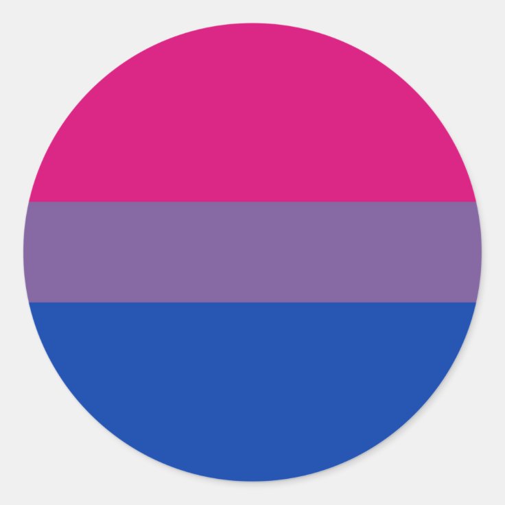 Bisexual Flag Classic Round Sticker | Zazzle