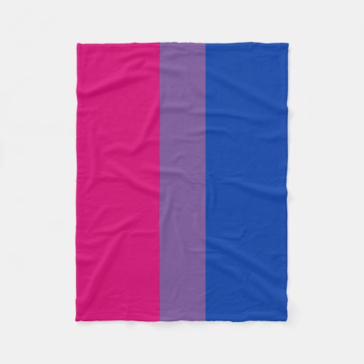 Bisexual flag fleece blanket | Zazzle
