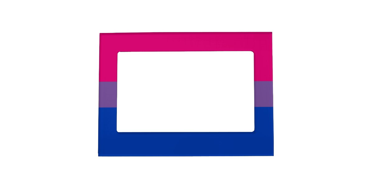 Bisexual flag magnetic picture frame | Zazzle