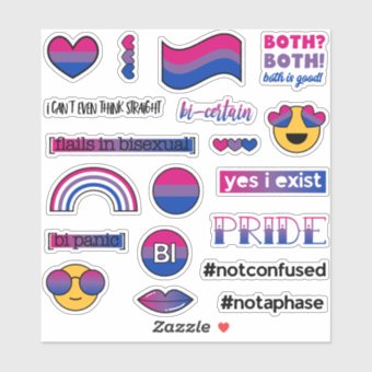 Bisexual Flag Memes Sticker | Zazzle