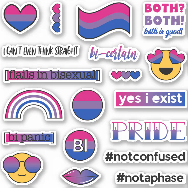 Bisexual Flag Memes Sticker | Zazzle