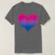 Bisexual Pride Bi Flag Heart Gradient Lgbtq Love T-Shirt | Zazzle