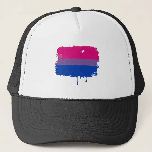 Bisexual Pride Colors Trucker Hat | Zazzle