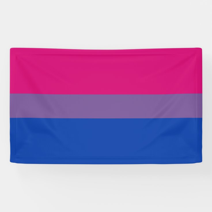 Bisexual Pride Flag Banner | Zazzle