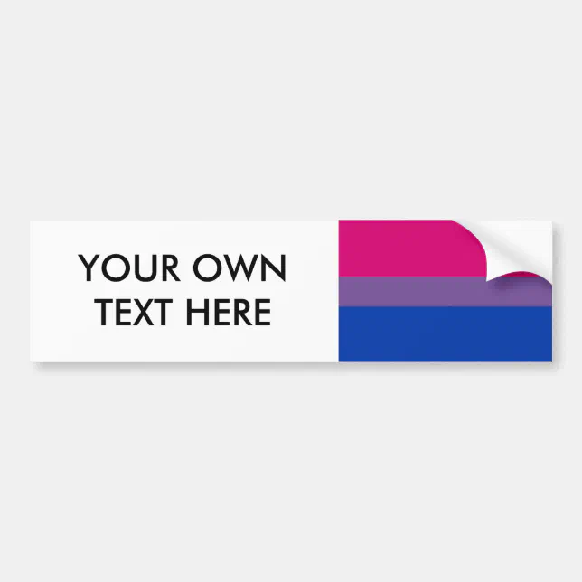Bisexual Pride Flag Bumper Sticker | Zazzle