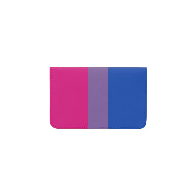 Bisexual Pride Flag Card Holder | Zazzle