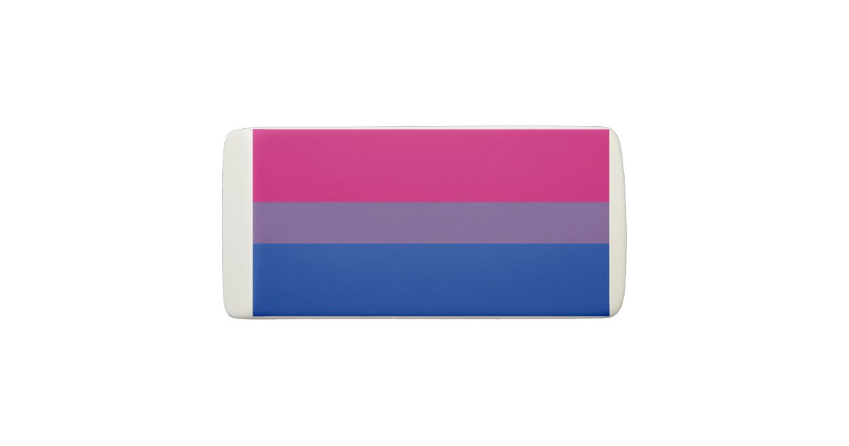 Bisexual Pride Flag Eraser | Zazzle