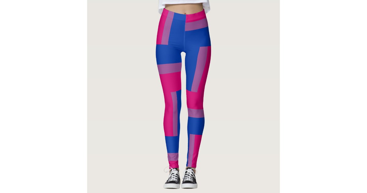 Bisexual Pride Flag Inspired Leggings | Zazzle