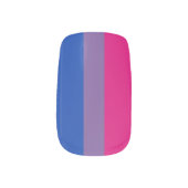 Bisexual Pride Flag Minx Nail Art | Zazzle
