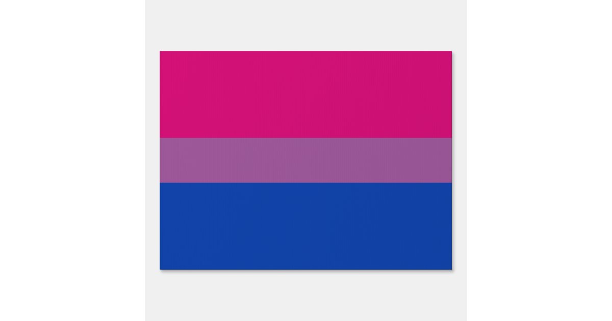Bisexual Pride Flag Sign | Zazzle