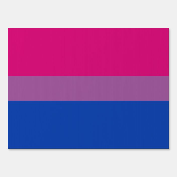 Bisexual Pride Flag Sign | Zazzle.com
