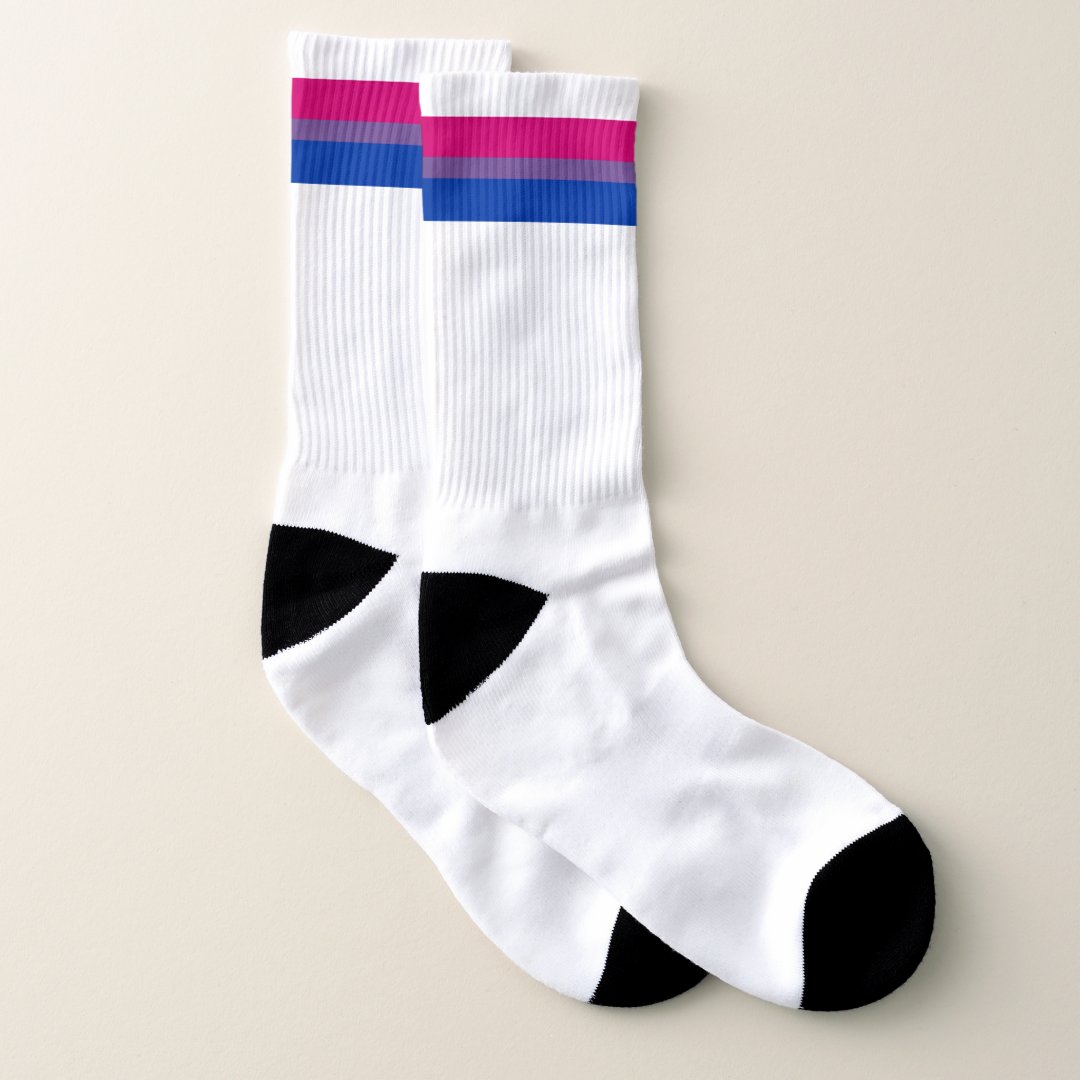 Bisexual Pride Flag Socks | Zazzle