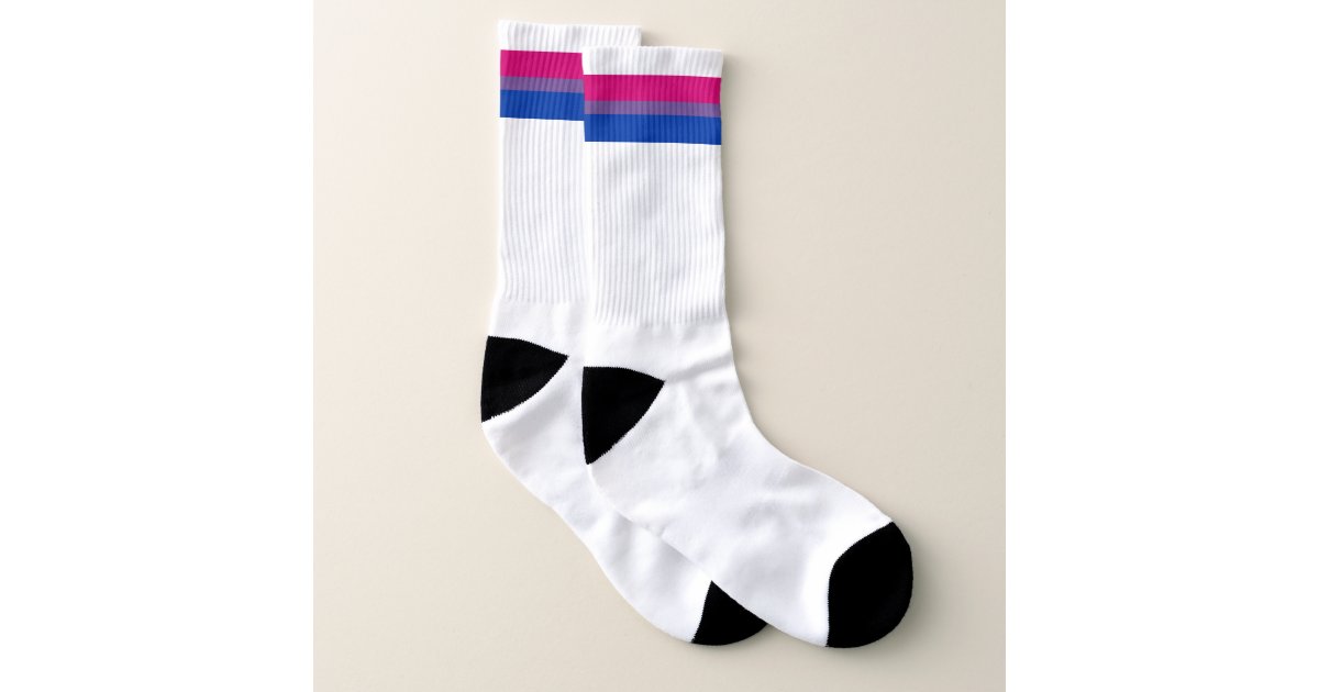 Bisexual Pride Flag Socks | Zazzle.com