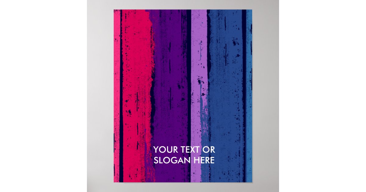 BISEXUAL PRIDE INK BAR POSTER | Zazzle