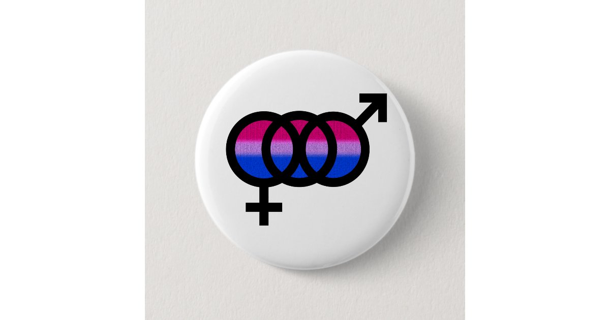 Bisexual Symbol Button | Zazzle