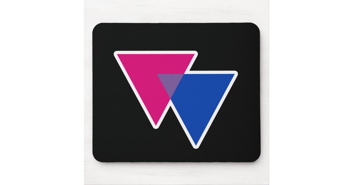 BISEXUAL TRIANGLE SYMBOL 3D MOUSE PAD | Zazzle