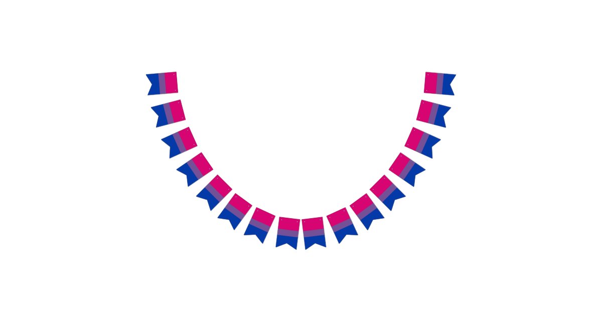 Bisexuality pride flag banner | Zazzle