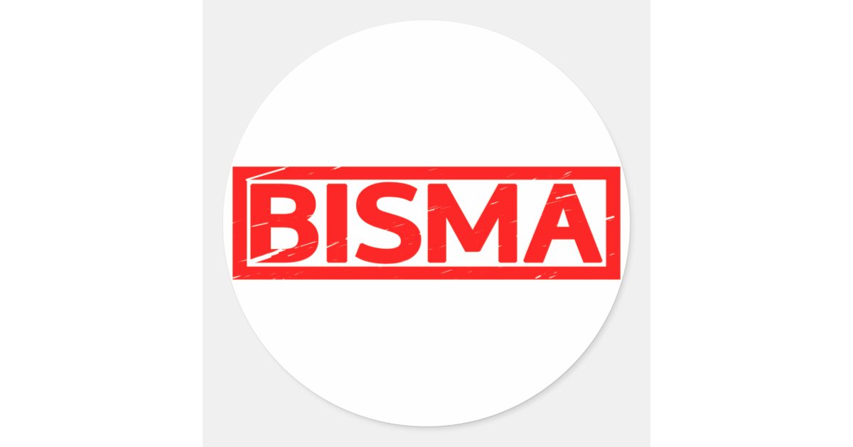 Bisma Stamp Classic Round Sticker | Zazzle