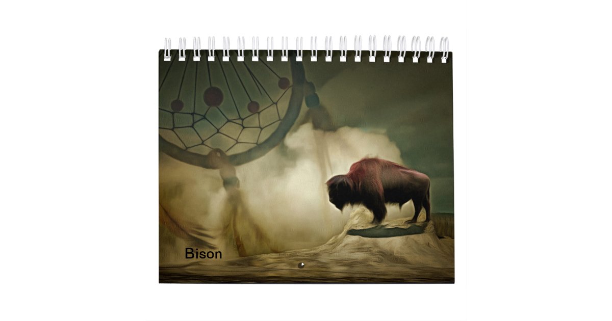 bison calendar | Zazzle