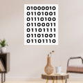 Bitcoin binary poster | Zazzle
