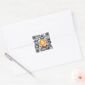 Bitcoin (BTC) Wallet QR Code Sticker - Square | Zazzle