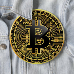 Bitcoin Button | Zazzle