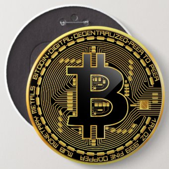 Bitcoin Button | Zazzle