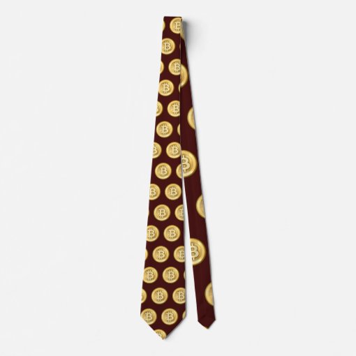 Bitcoin cryptocurrency neck tie | Zazzle