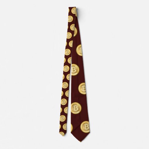 Bitcoin cryptocurrency neck tie | Zazzle