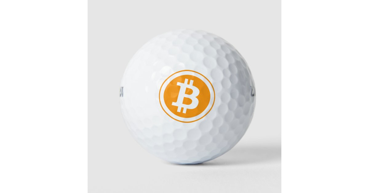 Bitcoin Cryptocurrency Symbol Golf Balls | Zazzle