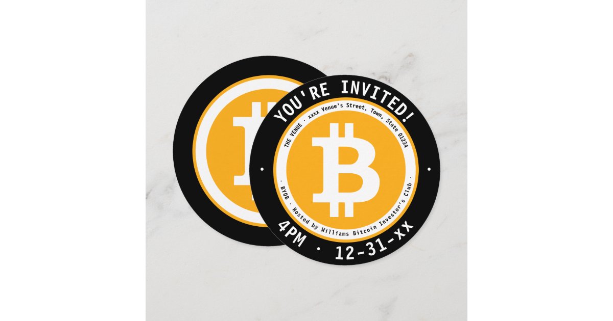 Bitcoin Event Invitation | Zazzle