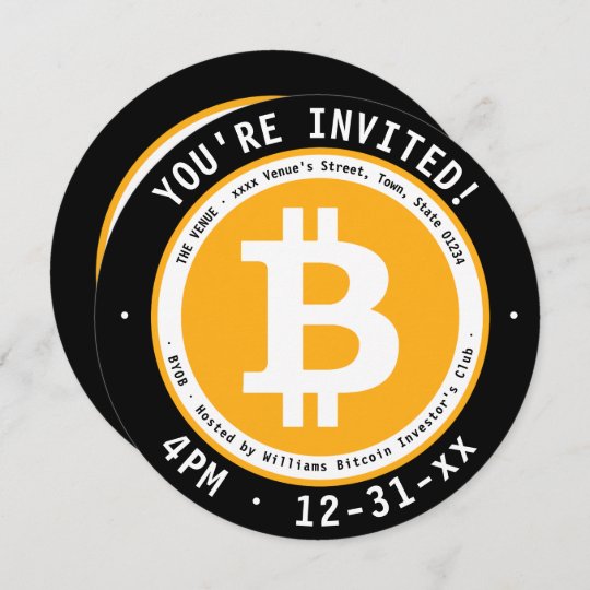 Bitcoin Event Invitation | Zazzle.com