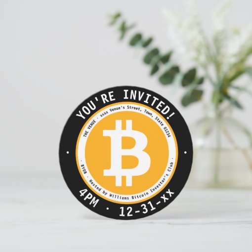 Bitcoin Event Invitation | Zazzle