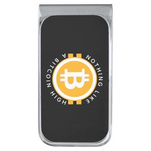 Bitcoin High Silver Finish Money Clip | Zazzle