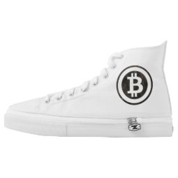 Bitcoin High Top Shoes, US Men 4 / US Women 6 | Zazzle