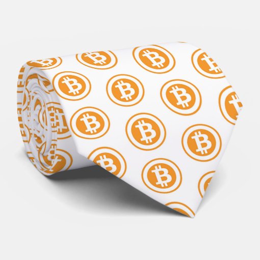 Bitcoin logo cryptocurrency tie | Zazzle